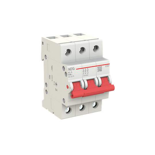 ESD3080 - MAIN SWITCH AEG ESD 3P 80A 3M - Apparecchiature e Quadri ...