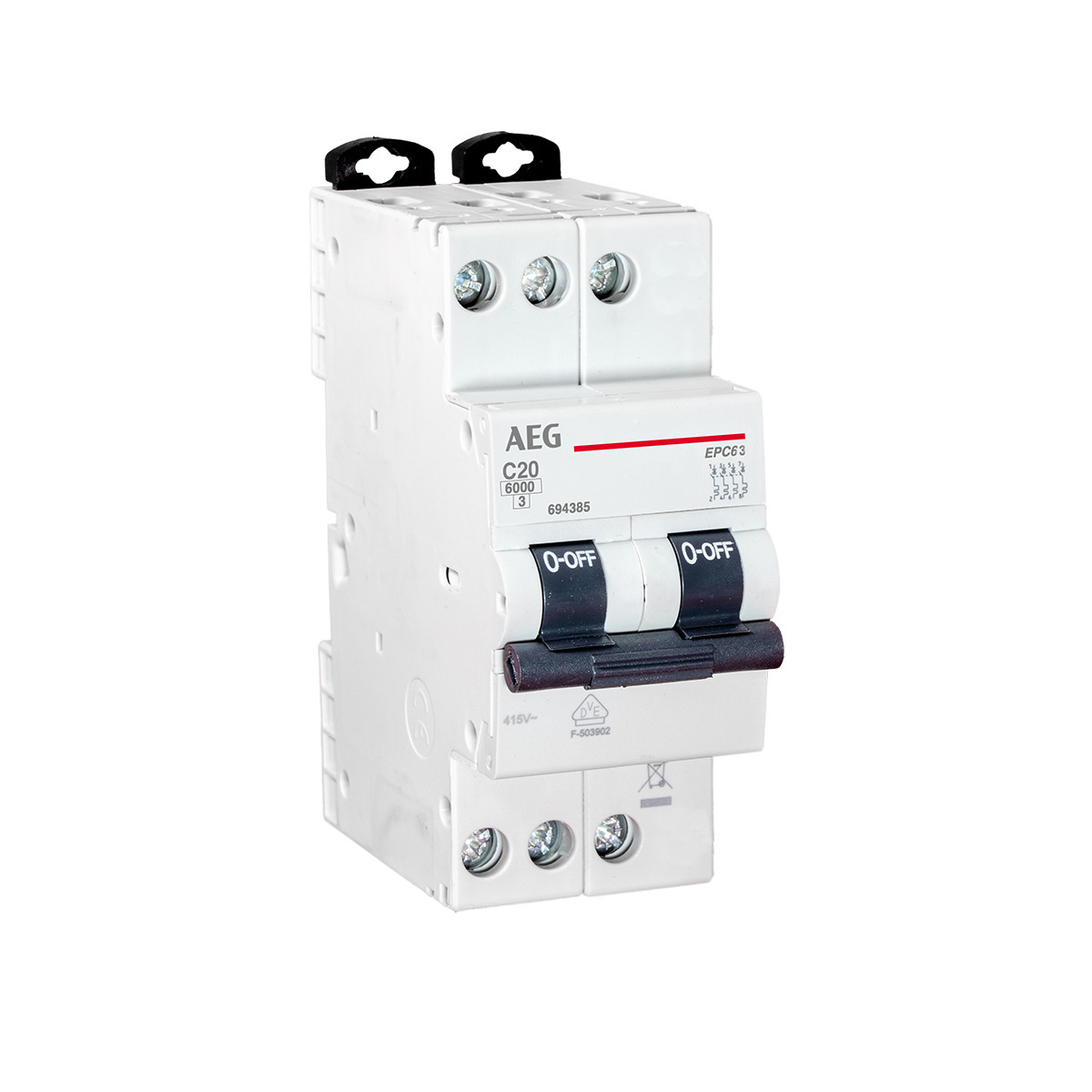 EPC63B10 - MCB AEG EPC60 3P B 6kA 10A 2mod. - Apparecchiature e Quadri ...