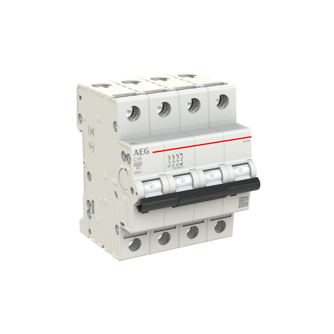 EN104C16 - INTERRUTTORE AEG EN100 4P C 16A 10kA 4M - Apparecchiature e ...