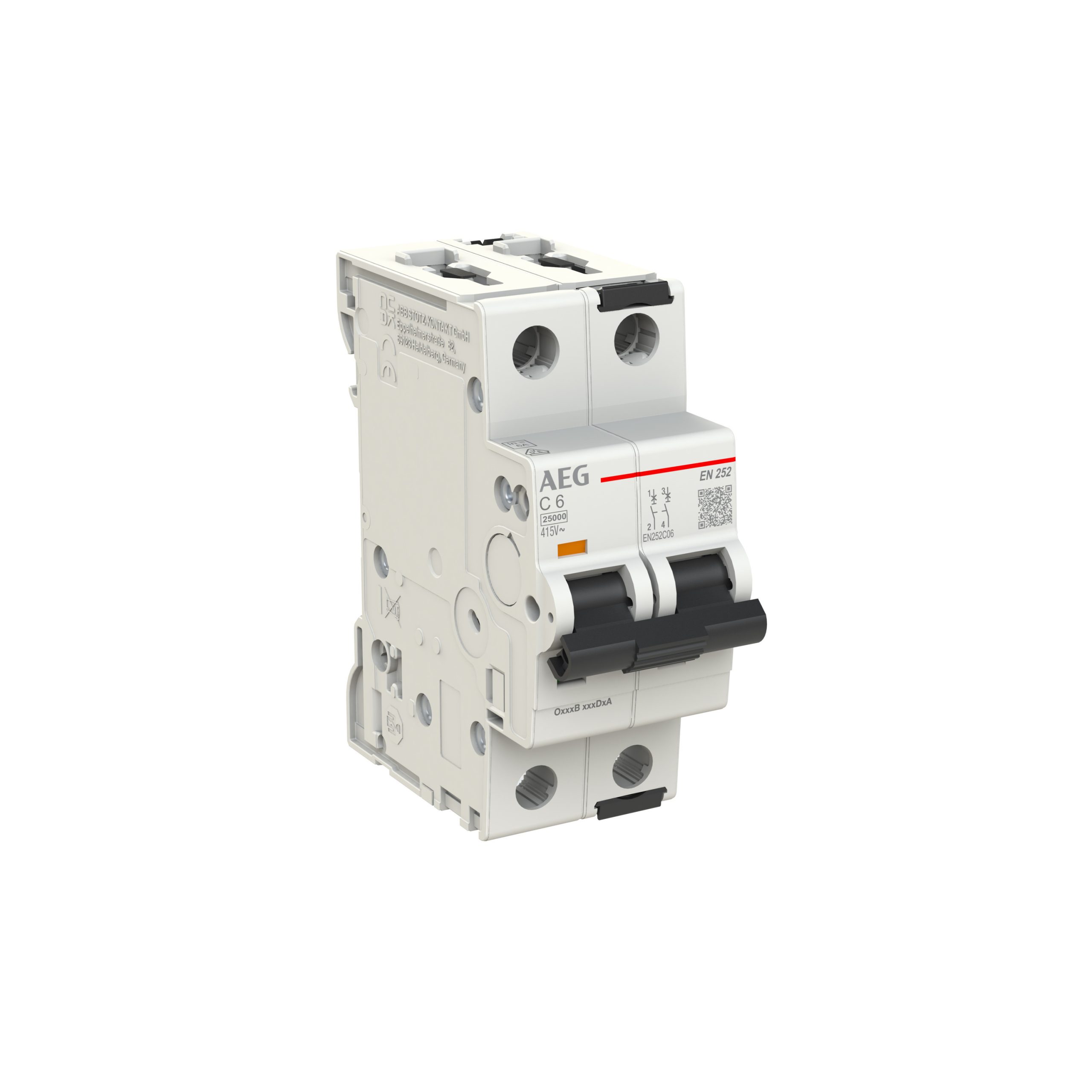 EN252C06 - MCB AEG EN250 2P C 6A 25kA 2M - Apparecchiature e Quadri ...