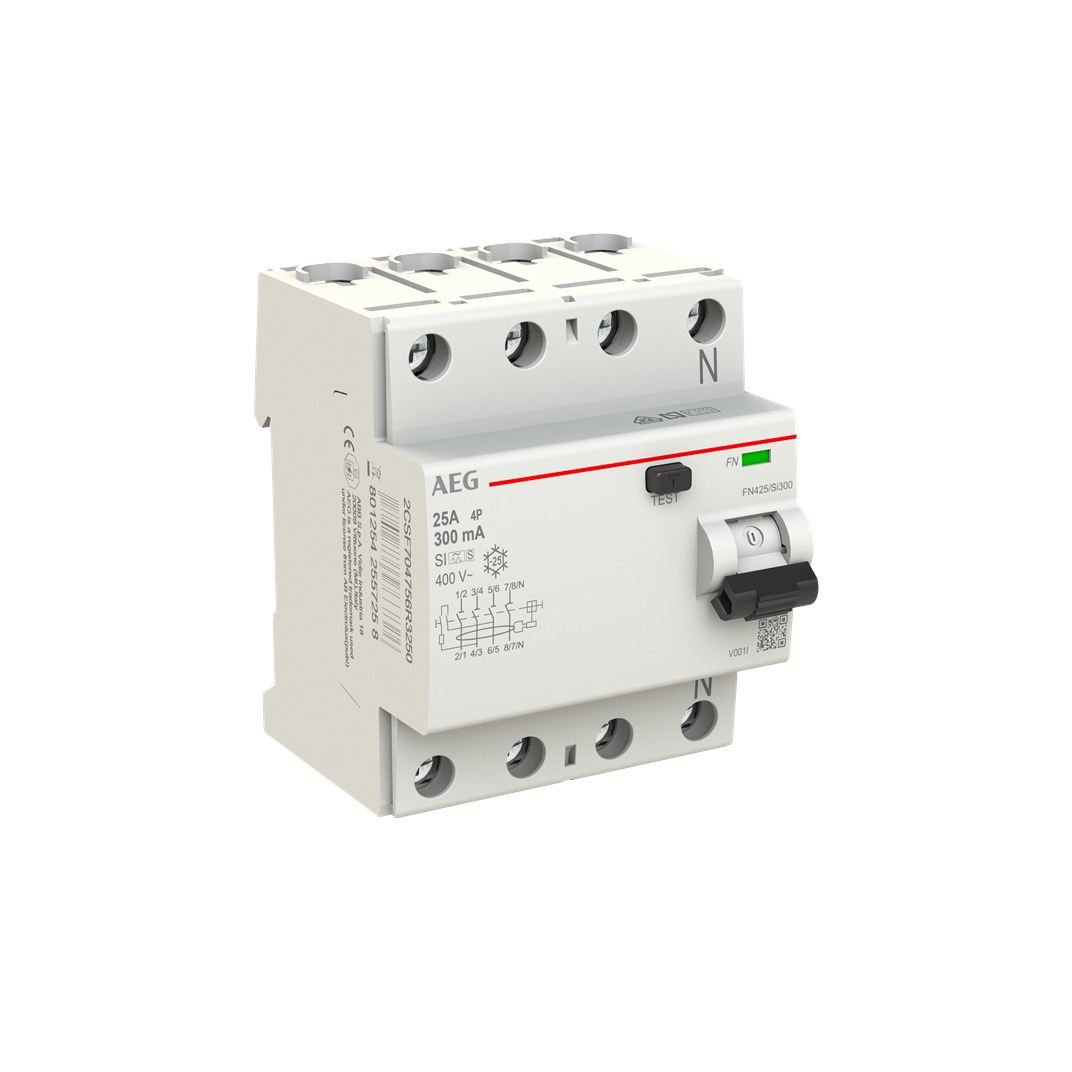 FN425/SI300 - RCCB AEG FN 4P 25A 300mA A-Si 4M - Apparecchiature e ...