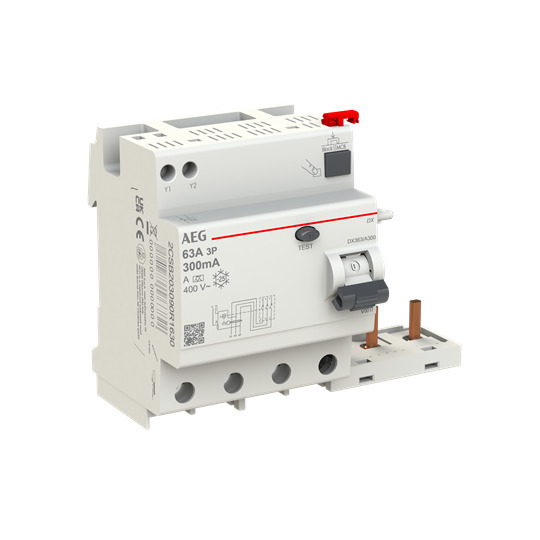 DX363/AC30 - RCD BLOCK AEG DX 3P 63A 30mA AC 4M - Apparecchiature e ...